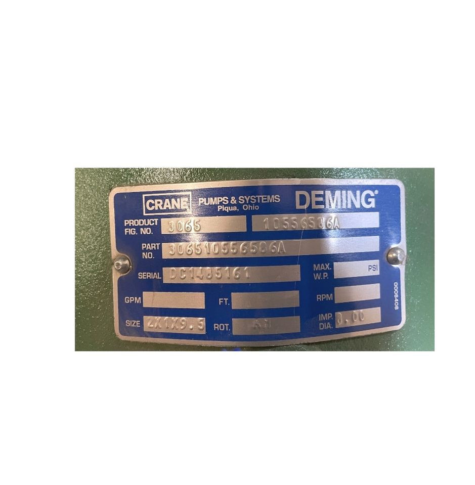 Crane Deming Centrifugal Pump 3065 Deming — Industrial-Pump-Parts