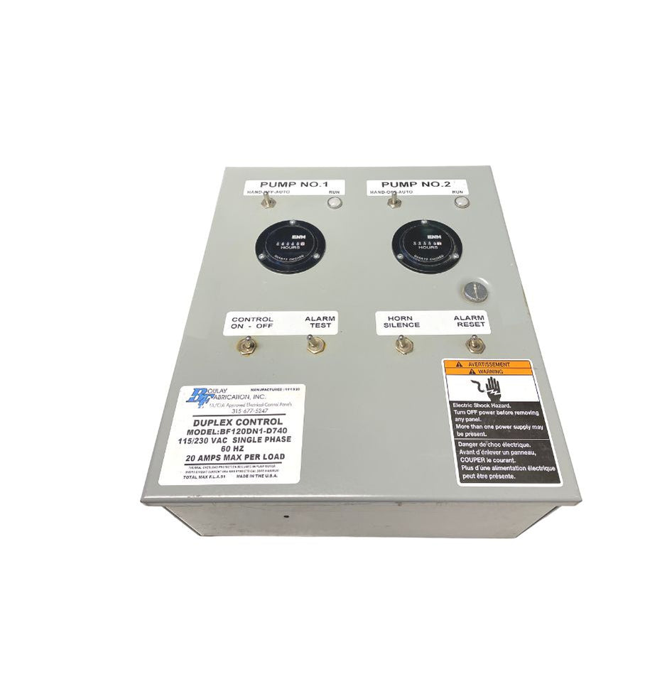 Pump Control Duplex Model BF120 DN1-D740 — Industrial-Pump-Parts