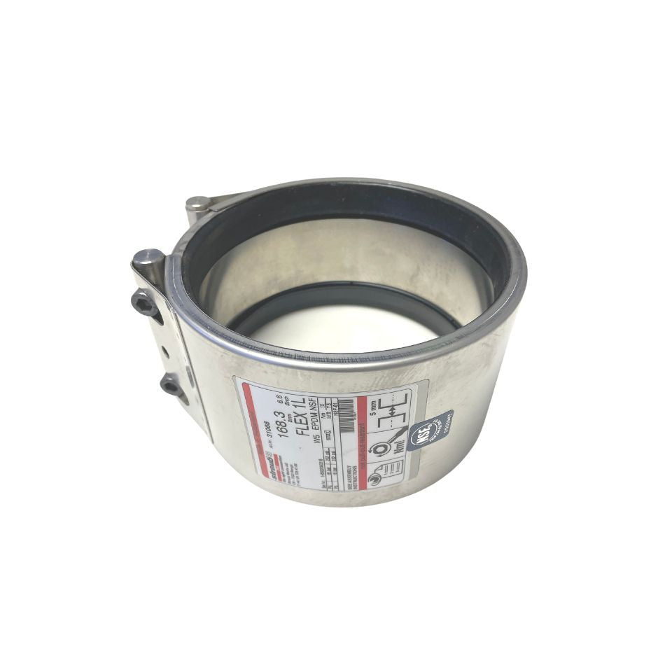 Straub 6.6" 168.3MM Flex 1L Stainless Steel Coupling 31066 — Industrial ...
