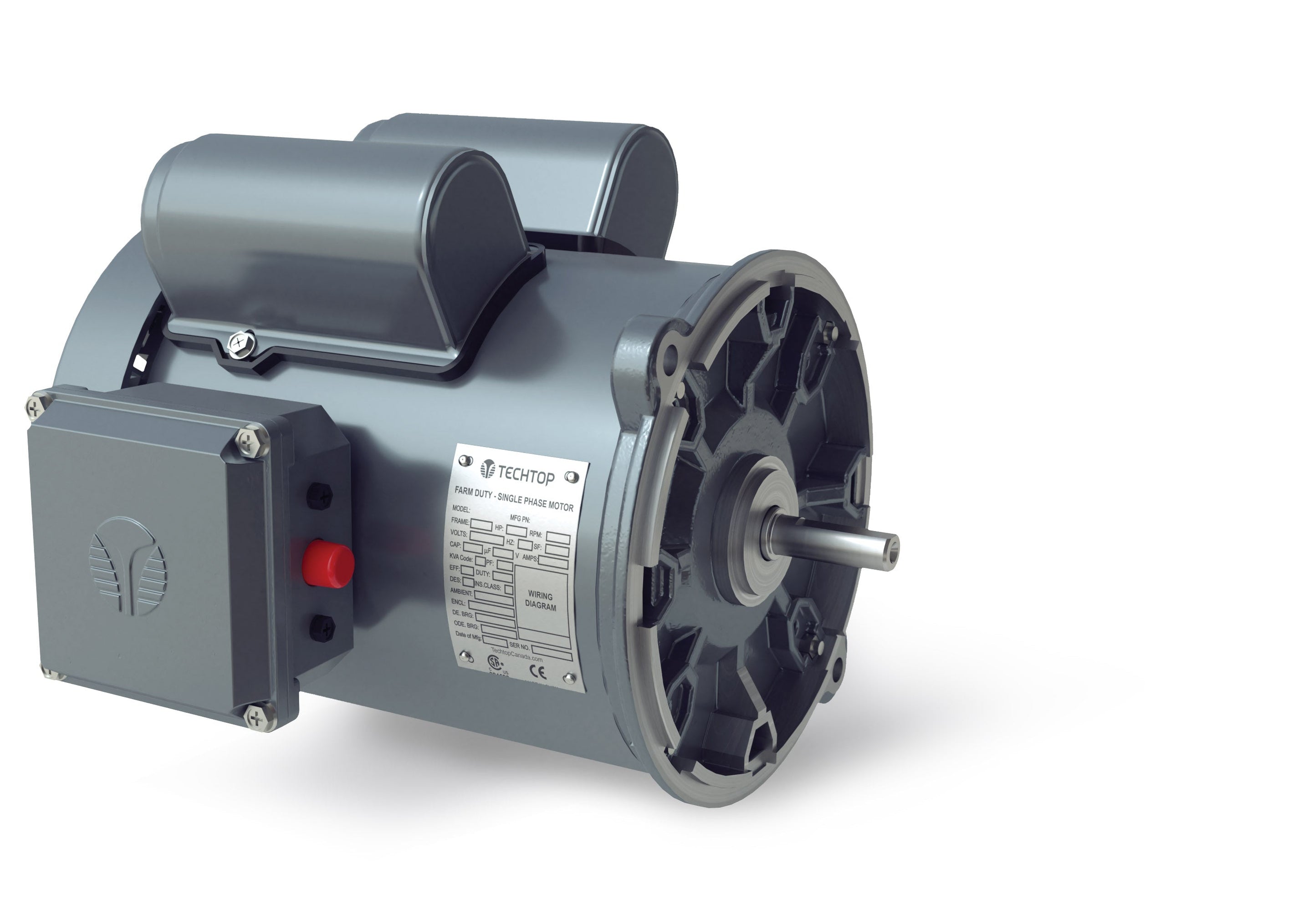 Farm Duty Single Phase Auger Motors 1/3 to 1.5 HP — Industrial-Pump-Parts